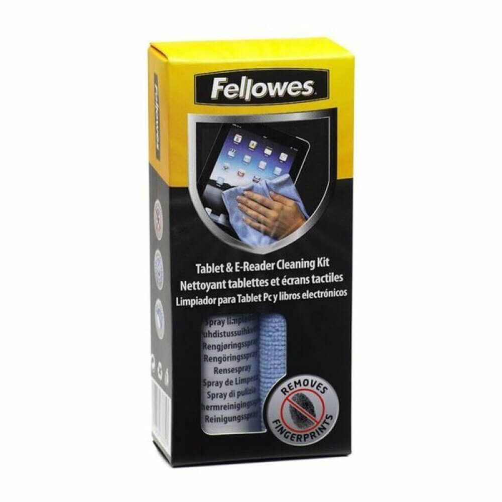 Fellowes Tablet/E-Reader Screen Cleaning Spray & Cloth 120mL - His Gifts